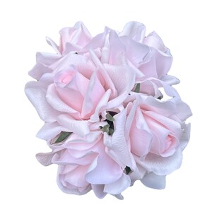 Bundle of 5 Real Touch Artificial Roses - Faux Flowers - Faux Bouquet ...