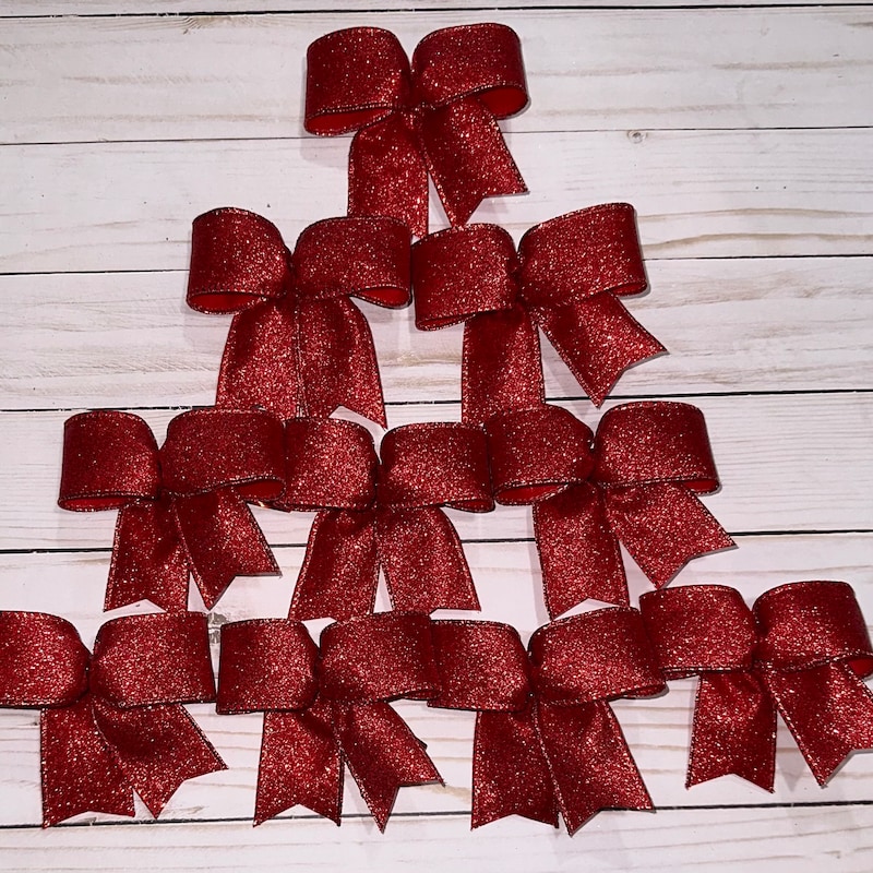 Christmas Tree Bows - Etsy