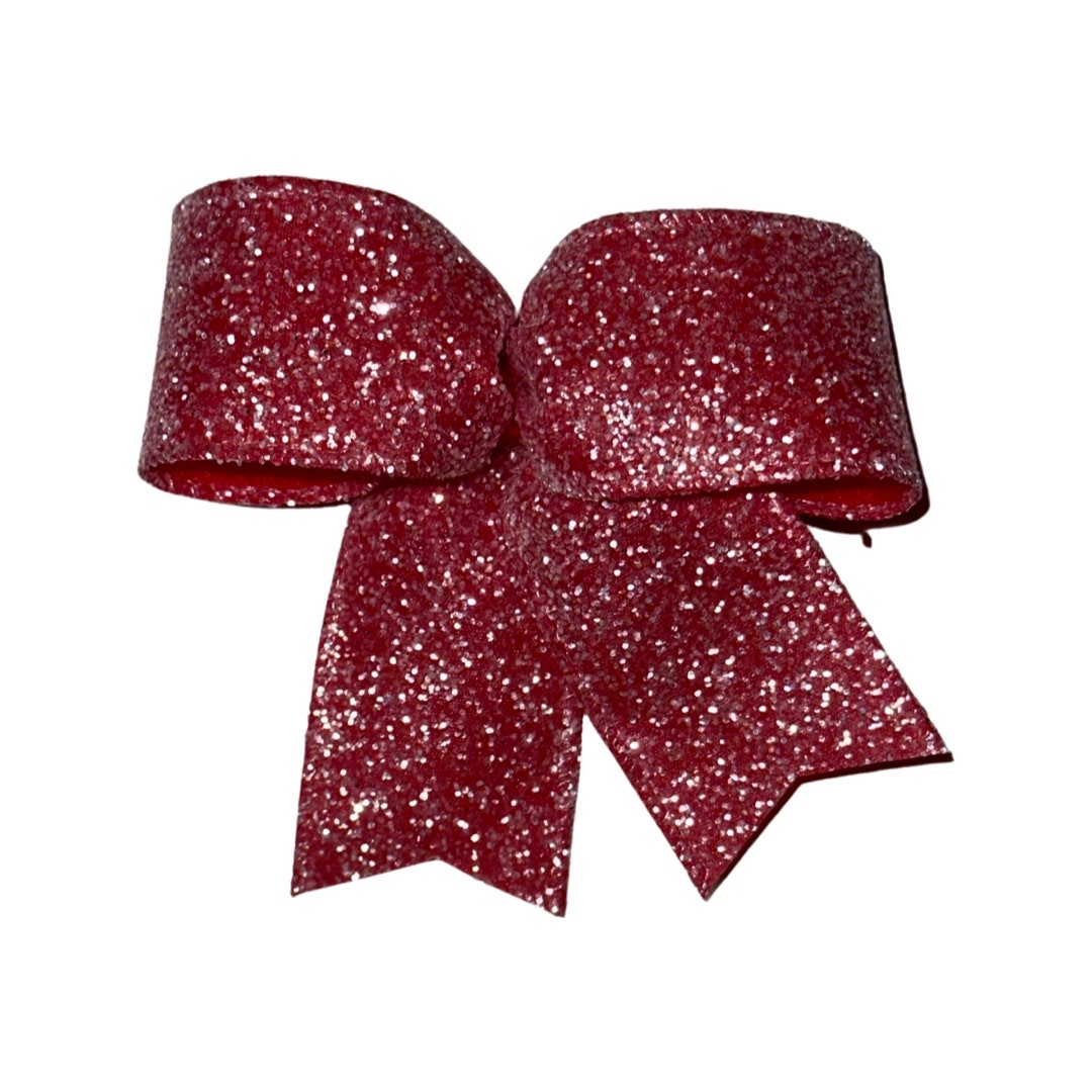 10 Frosted Snowy Christmas Tree Bows, Frosted Snowy Xmas Tree Bows ...