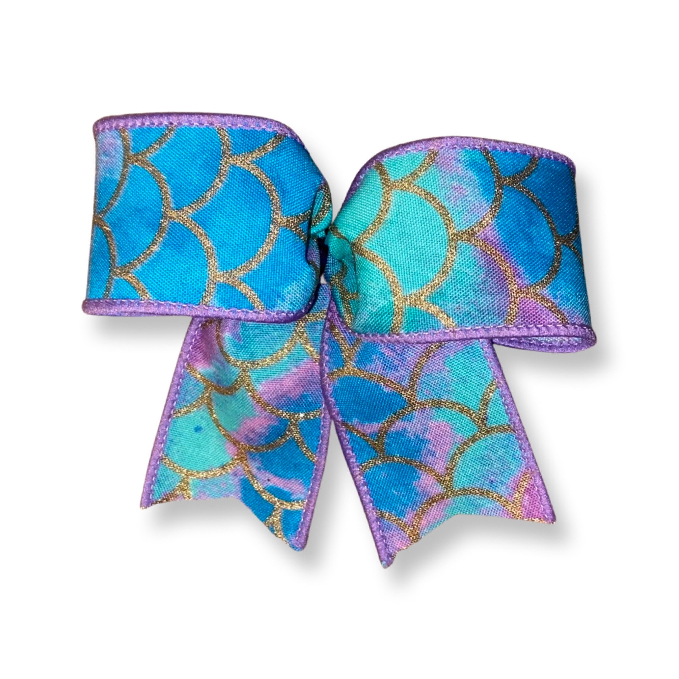 10 Mermaid Aqua Scales Beach Christmas Tree Bows, Mermaid Xmas Tree ...