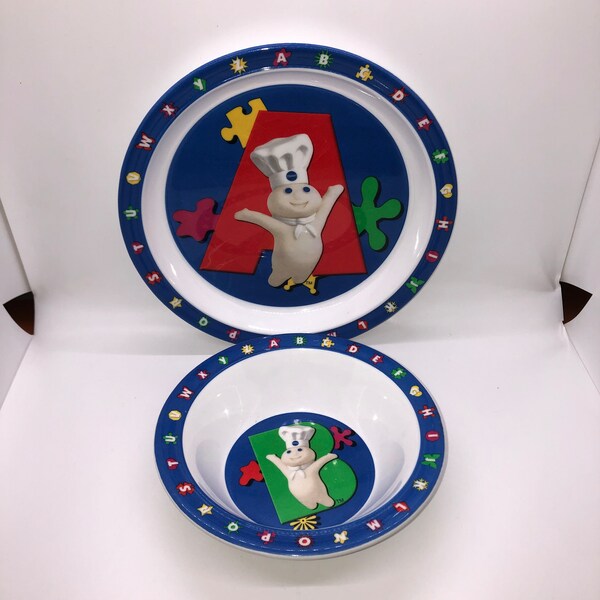 Pillsbury Doughboy Plates - Etsy