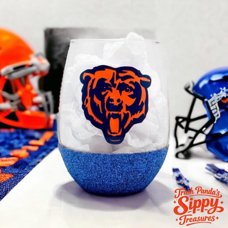 Football Glass Painted - Etsy