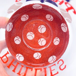 Chicago Cubs Baseball Wine Glass / Glittered Stemless Baseball Glass ...