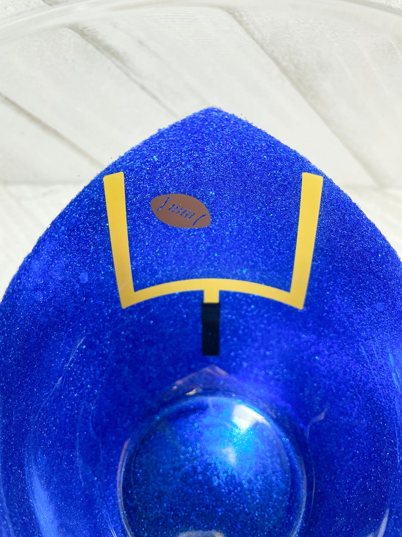 Las Angeles Rams Glitter Wine Glass / Football Glass / Sports | Etsy