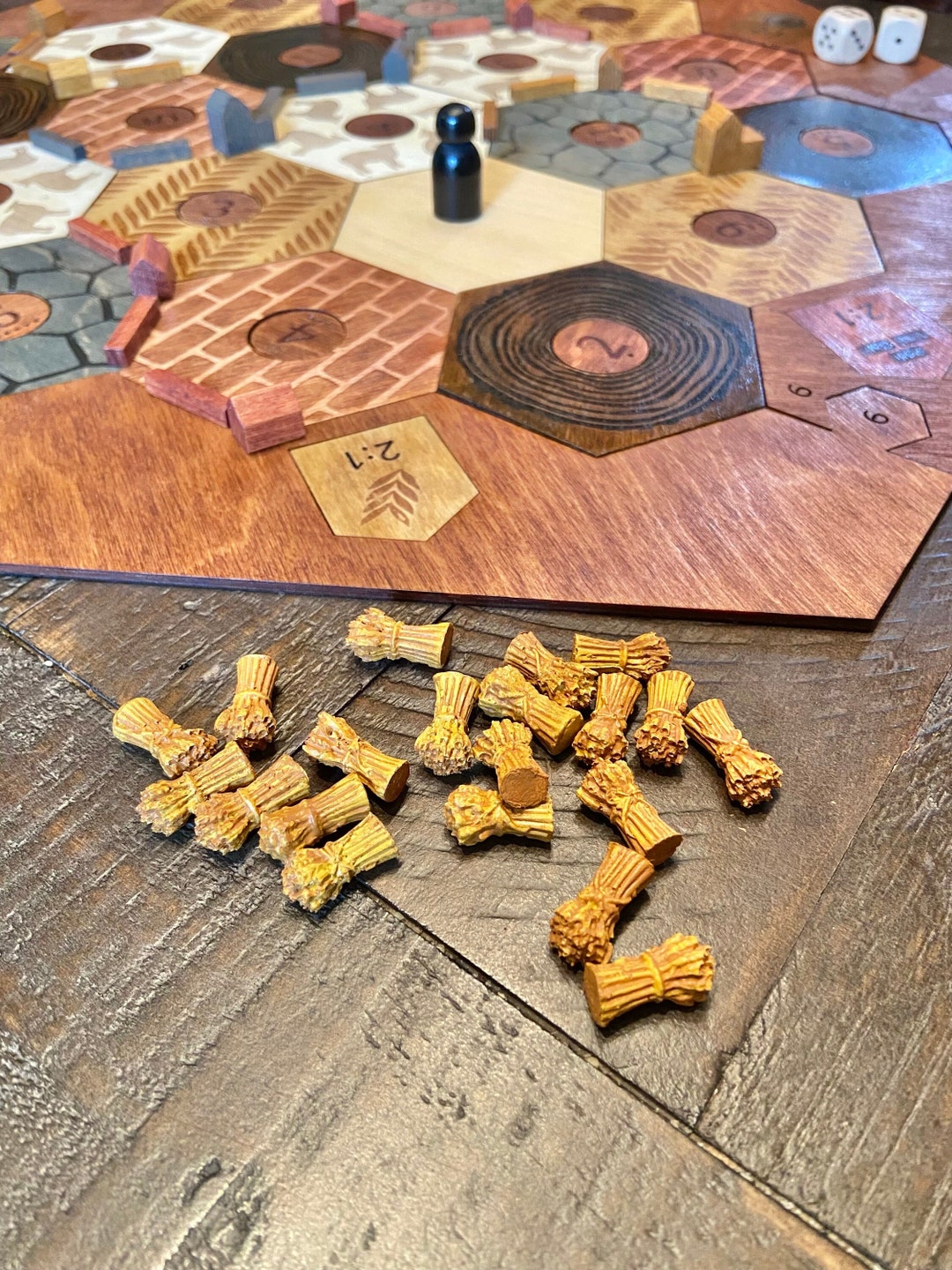 Wheat Game Resource Token Trinkets - Set of 20 - Etsy