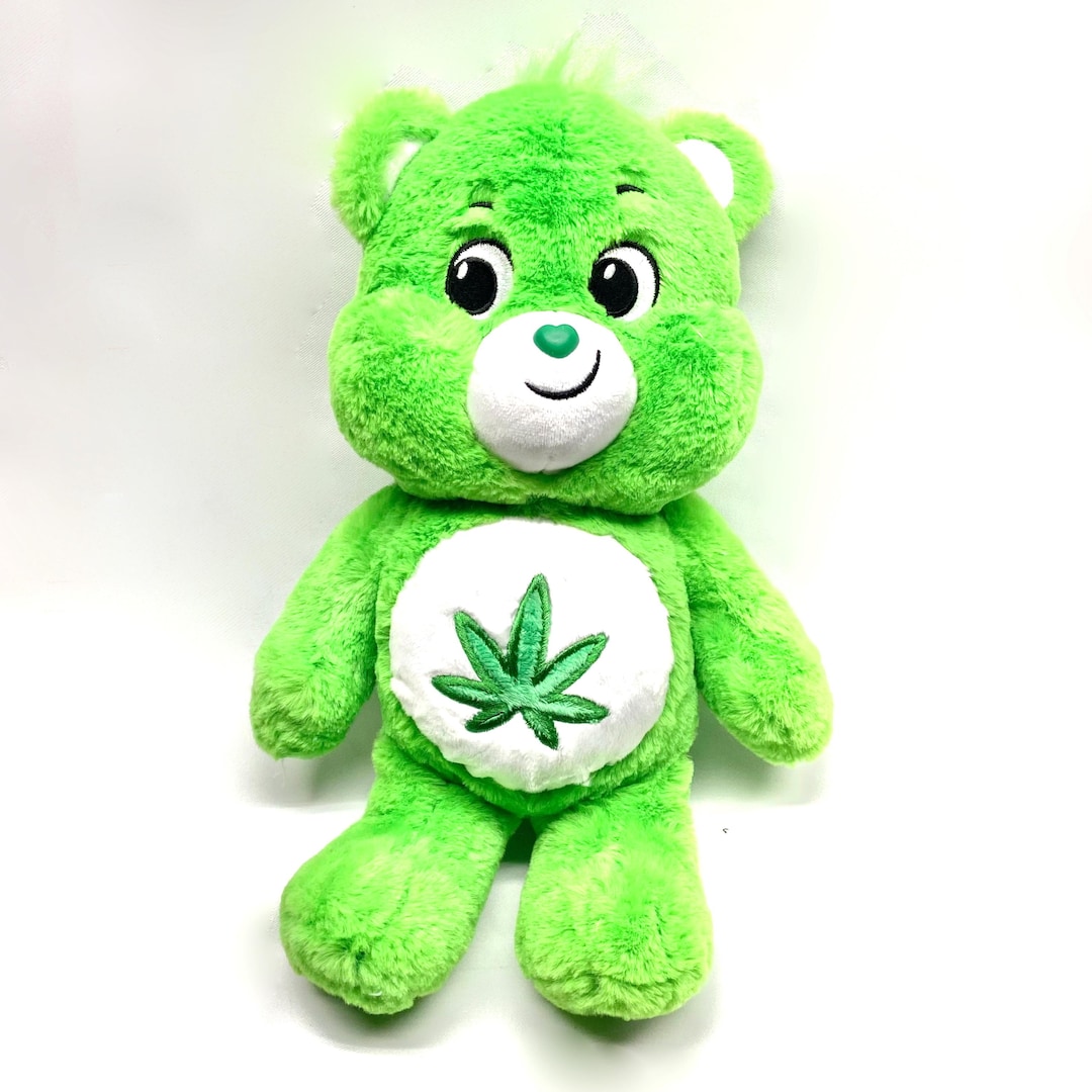 Custom Made Green Weed Cannabis Marijuana Bear Pot 420 Don't Care - Etsy