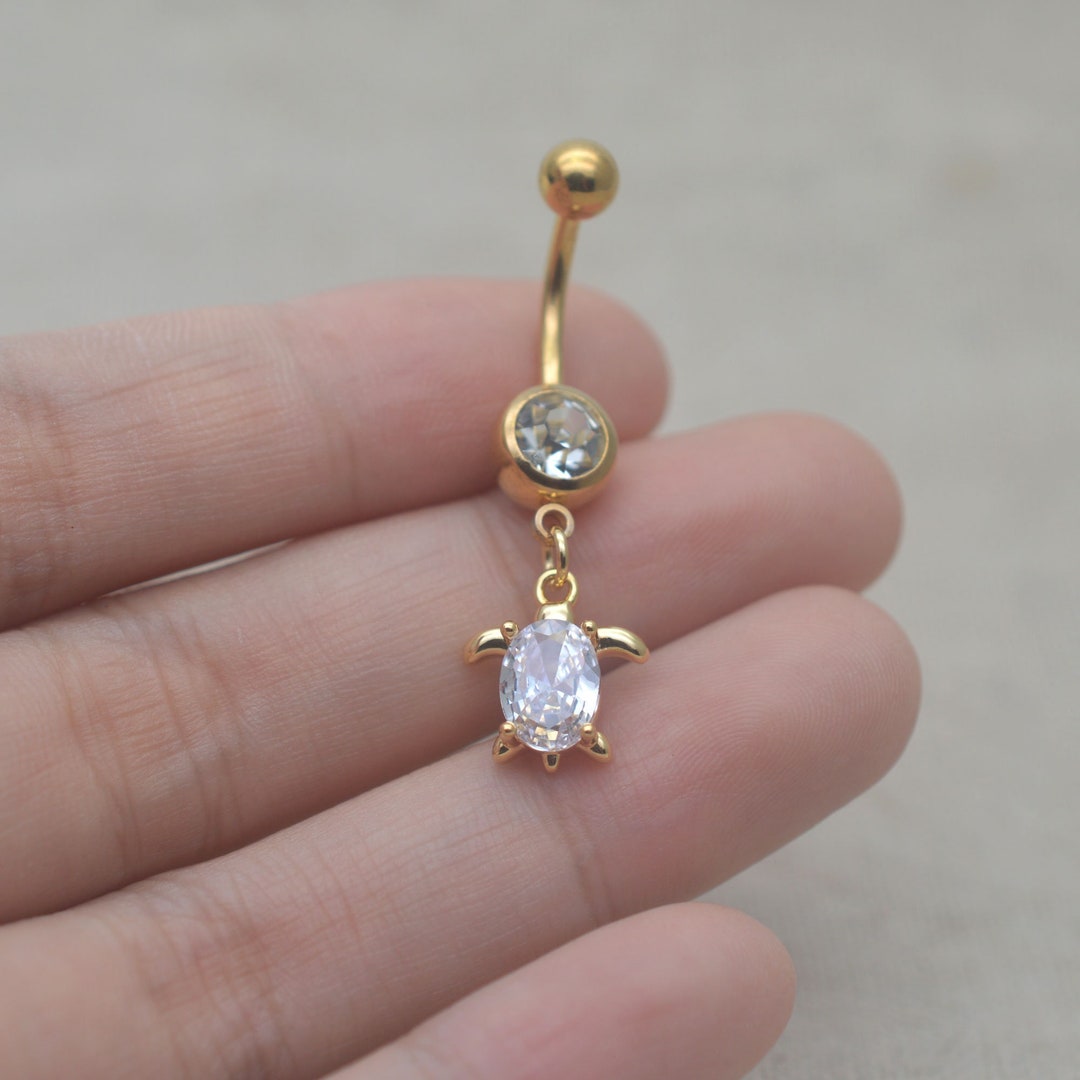 Cute Belly Button Rings,octopus Belly Button Jewelry,turtle Navel Ring ...