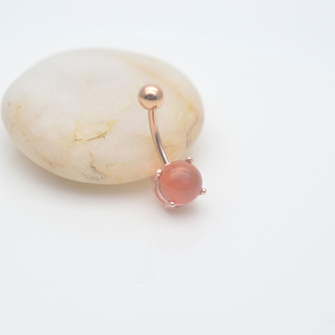 Natural Gemstone Belly Button Ringsbelly Button Jewelryruby - Etsy