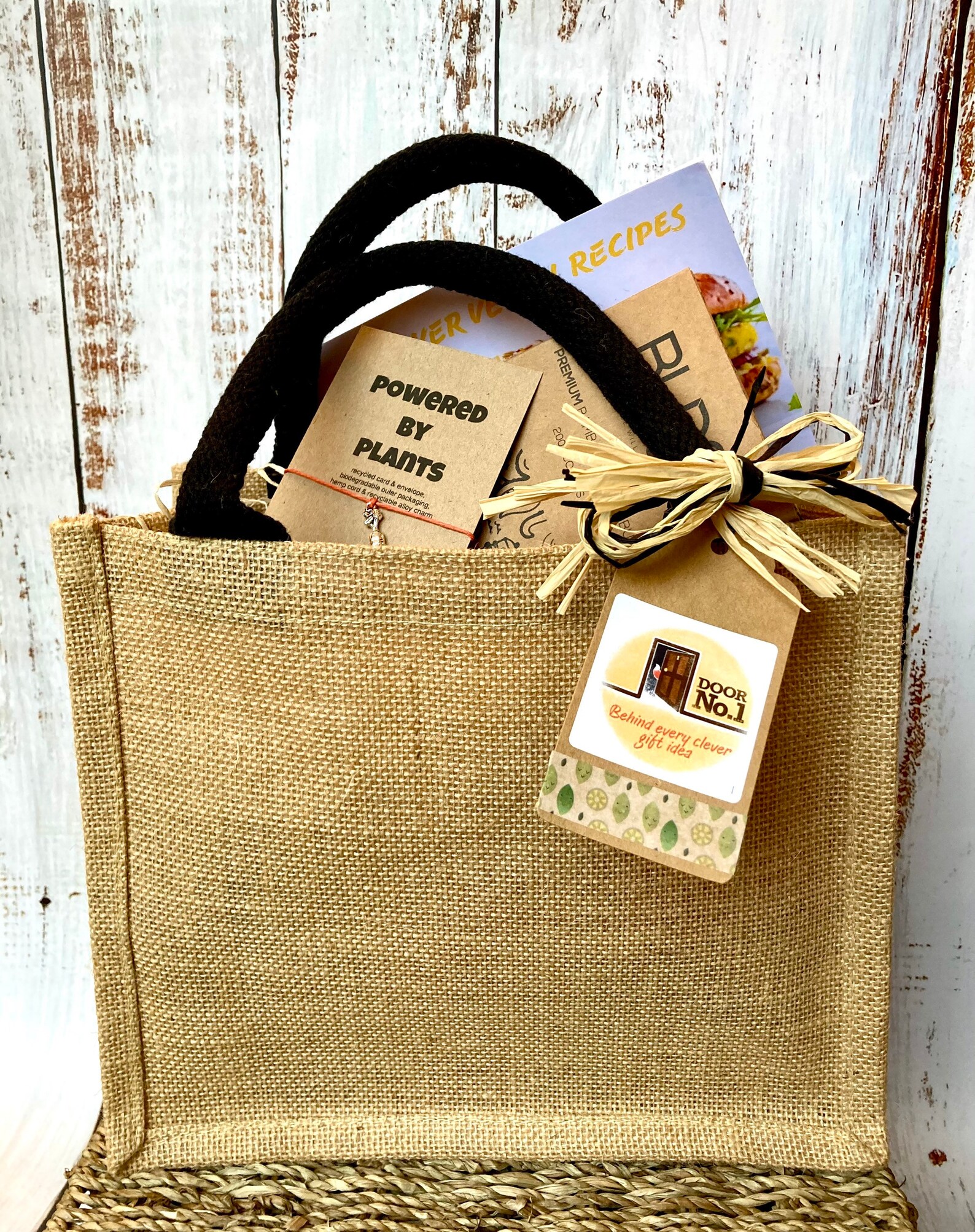 Vegan Hamper Jute Gift Bag Vegan Food Hamper Vegan Gifts - Etsy UK