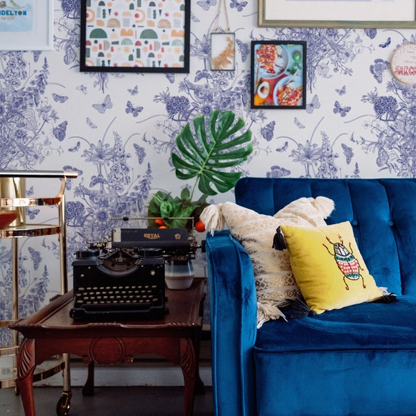 Toile Wallpaper - Etsy