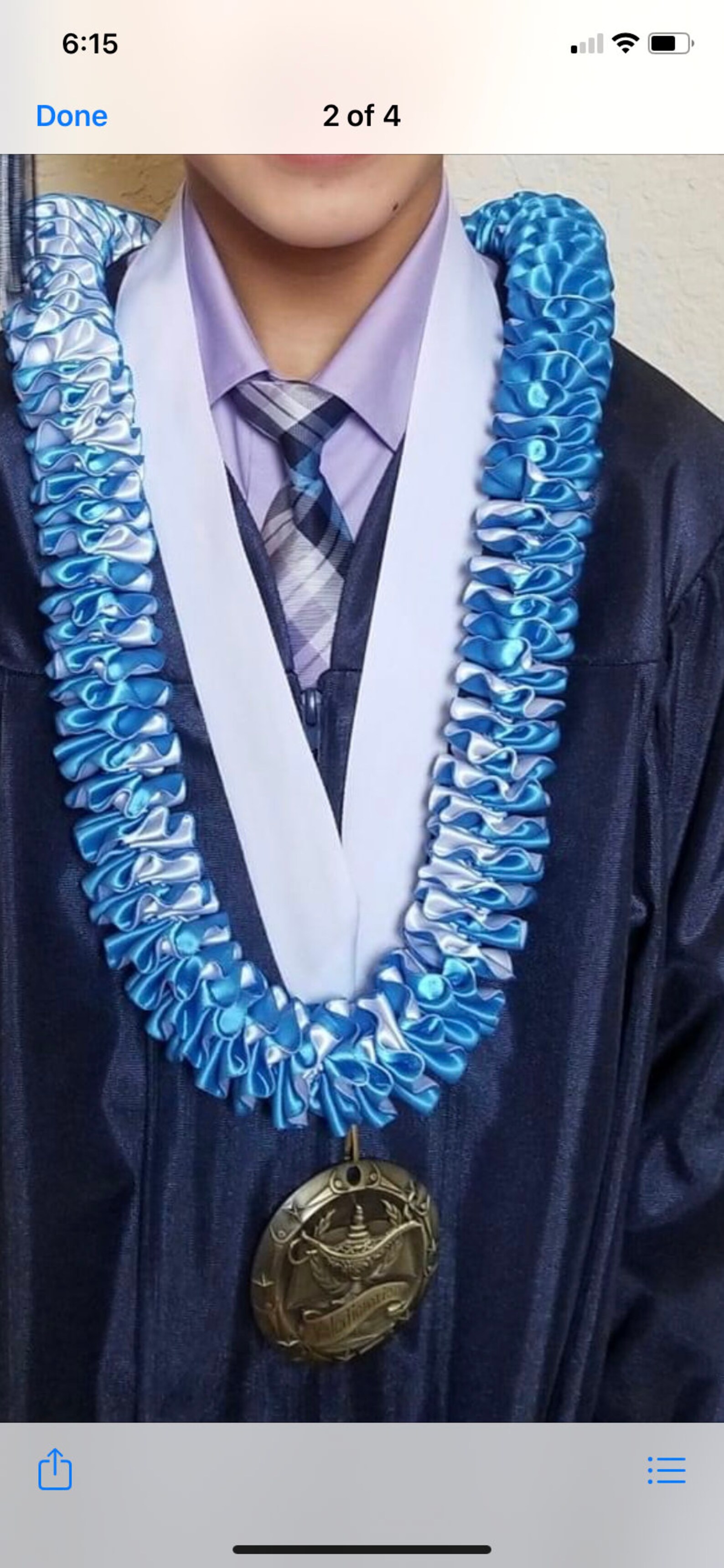 ALOHA - Double Satin Ribbon Lei (custom) - Etsy