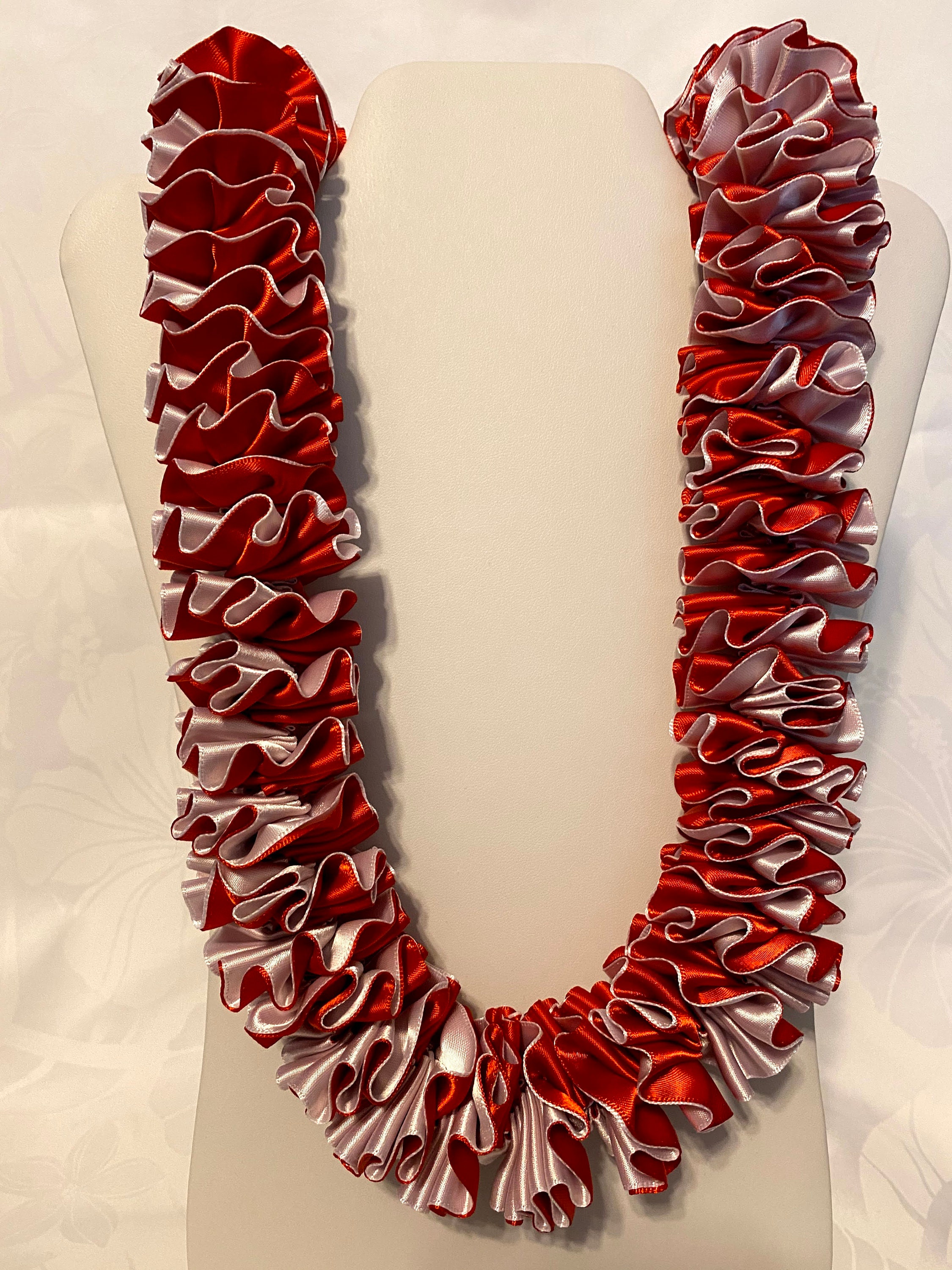 ALOHA - Double Satin Ribbon Lei (custom) - Etsy