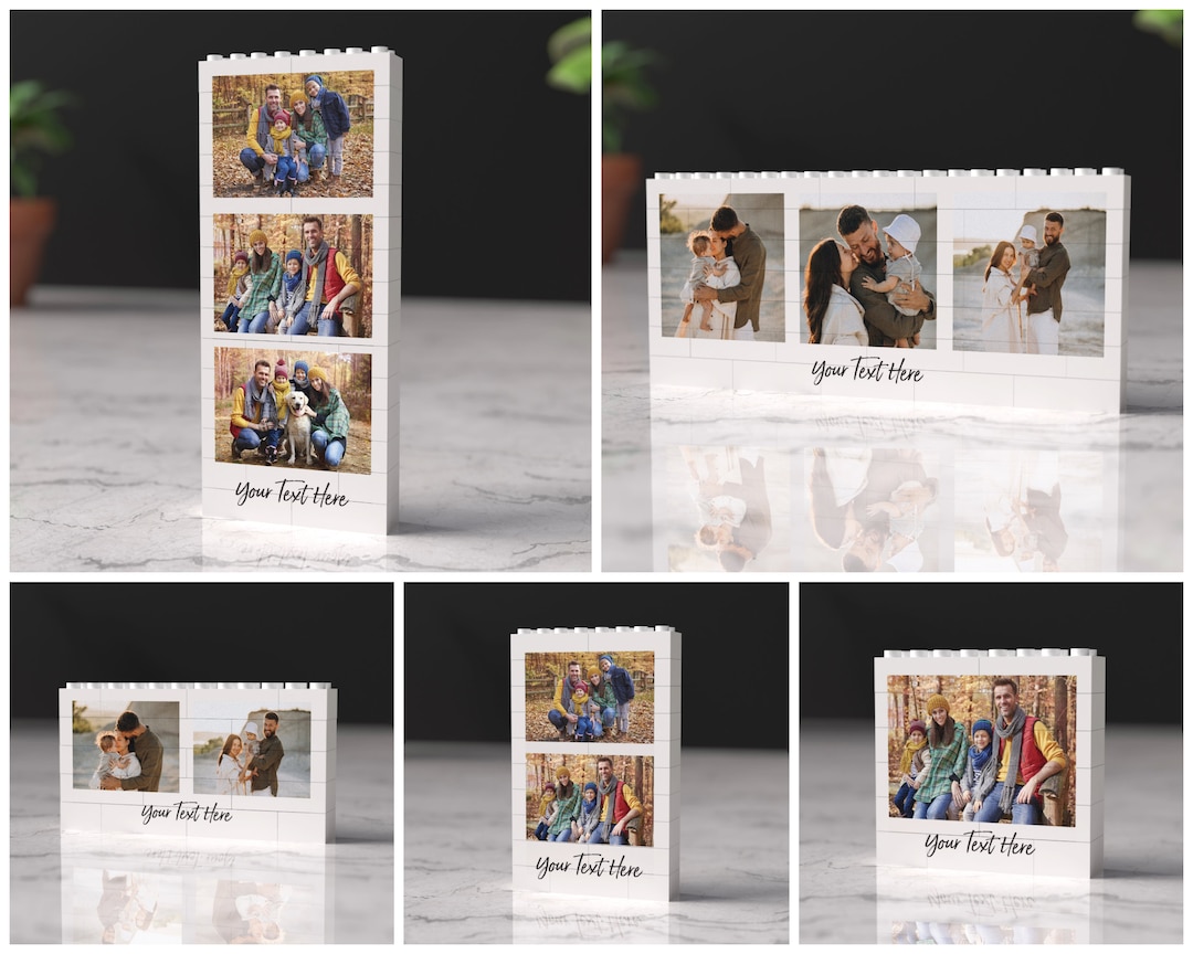 Personalised Text & Collage Building Blocks Compatible With LEGO ...