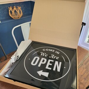 Metal Colour Changeable Light Box Personalised Business / Home Signs ...