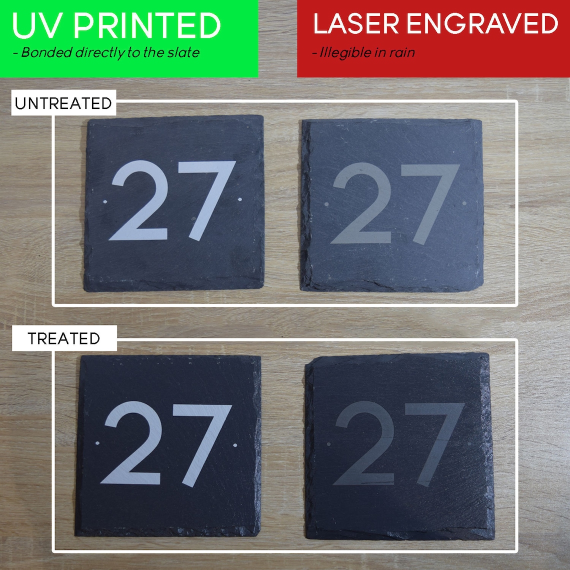 Rustic Slate Door Number Slate Gate Sign Plaque Stone Home - Etsy UK