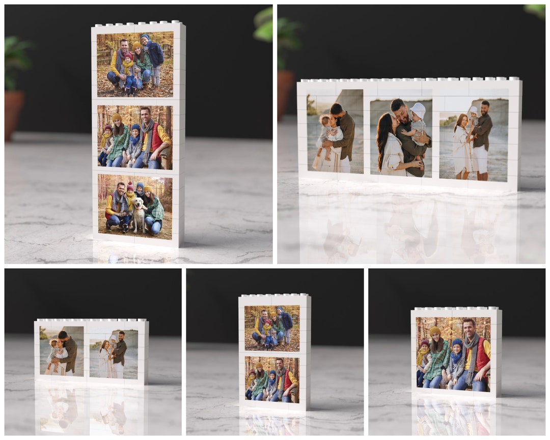 Personalised LEGO Collage Photo Bricks – Custom Puzzle Gift - Etsy UK