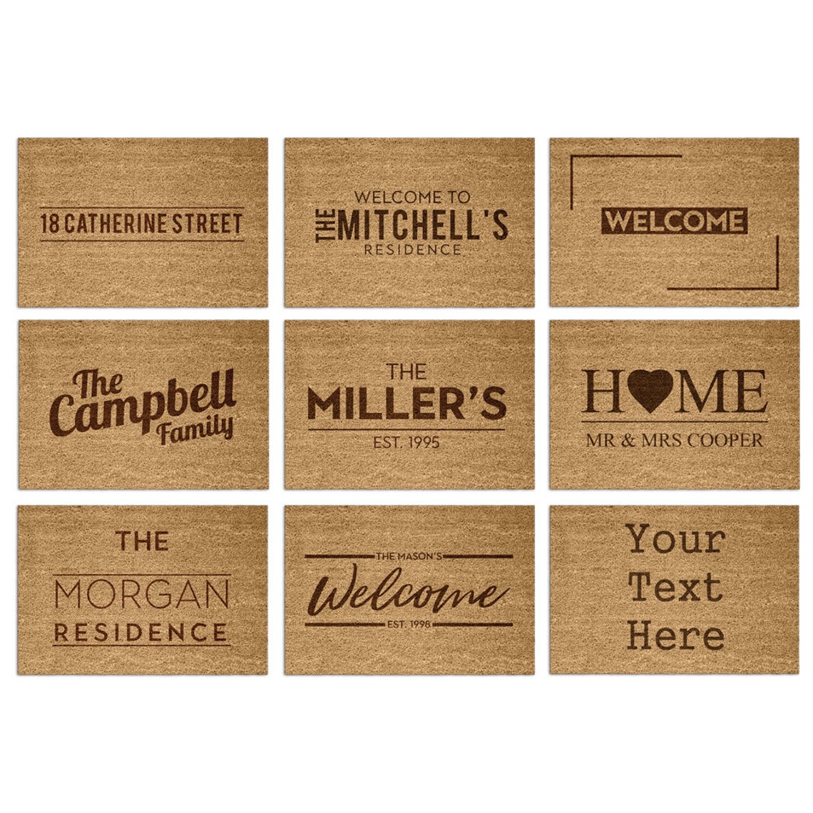 Custom Doormat Personalised Door Mat Customized Door Rug - Etsy UK