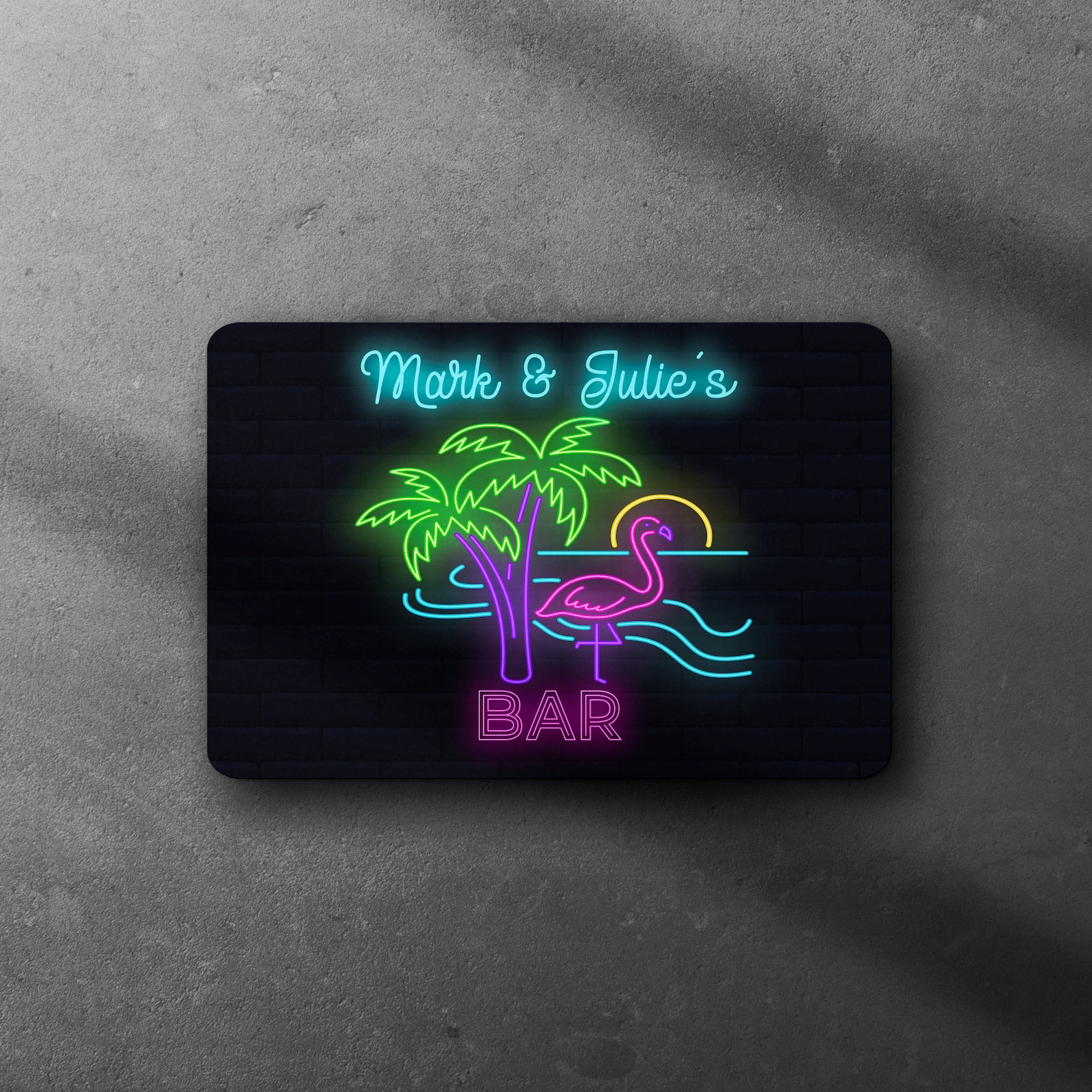 Personalised Neon Cocktail Nightclub Style Bar Sign 80S Retro - Etsy UK
