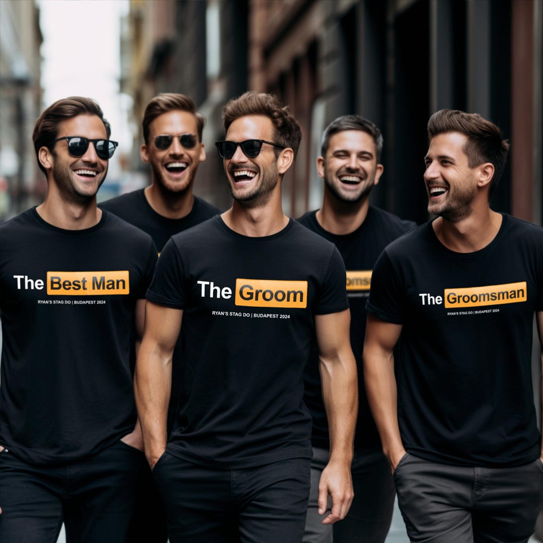 Personalised Stag Do T-shirt With Name and Position Stag Weekend Party ...