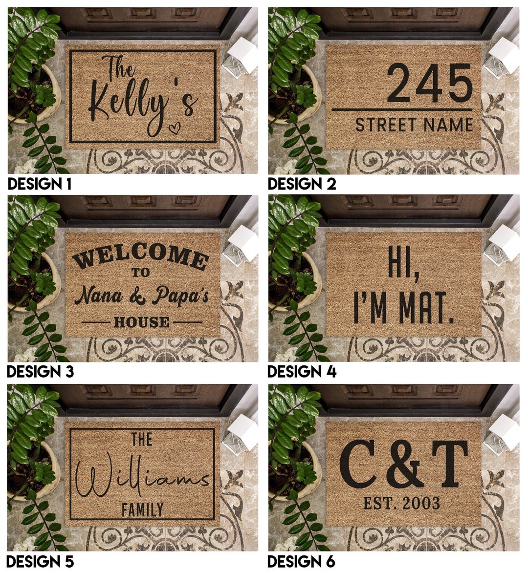 Custom Doormat Personalised Door Mat Customised Door Rug - Etsy UK
