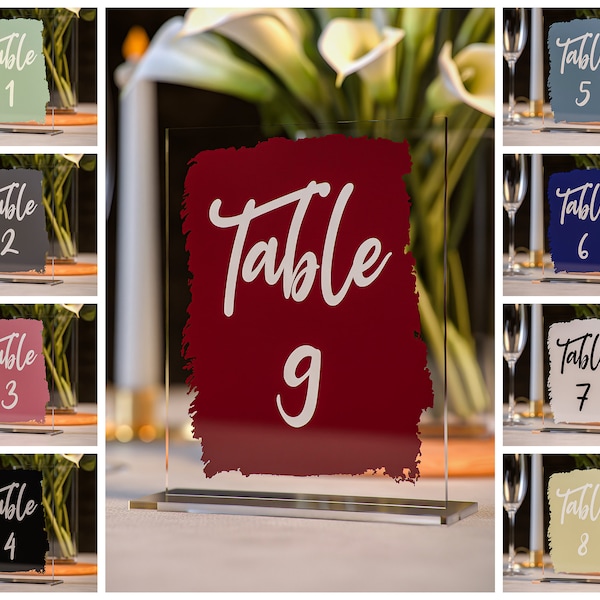 Table Name Signs - Etsy UK
