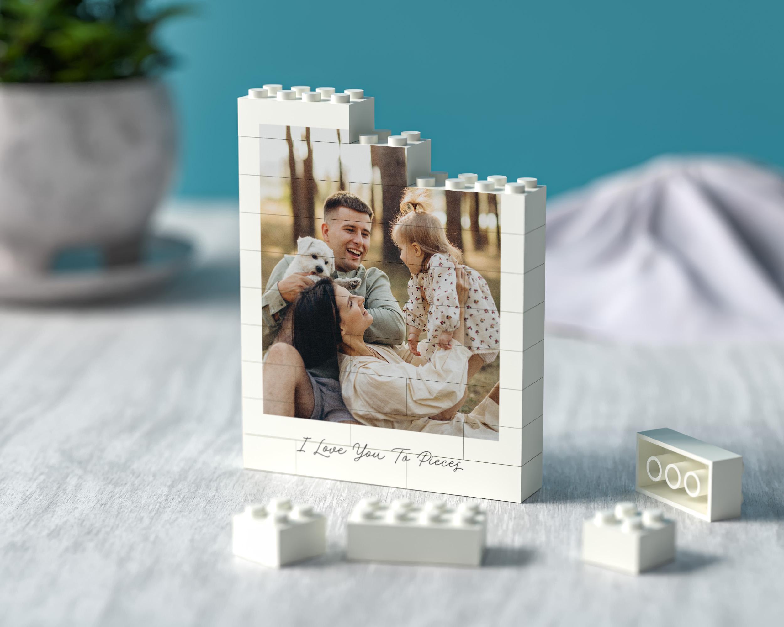Personalised Valentine Photo Building Blocks – I Love You to Pieces ...