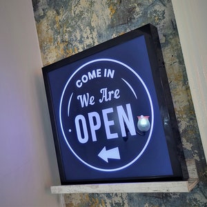 Metal Colour Changeable Light Box Personalised Business / Home Signs ...