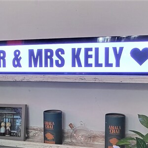 Metal Colour Changeable Light Box Personalised Business / Home Signs ...