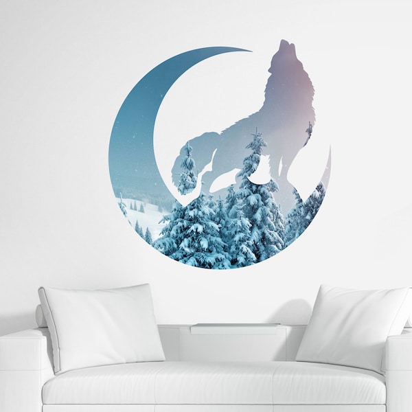 Wolf Wall Decal - Etsy