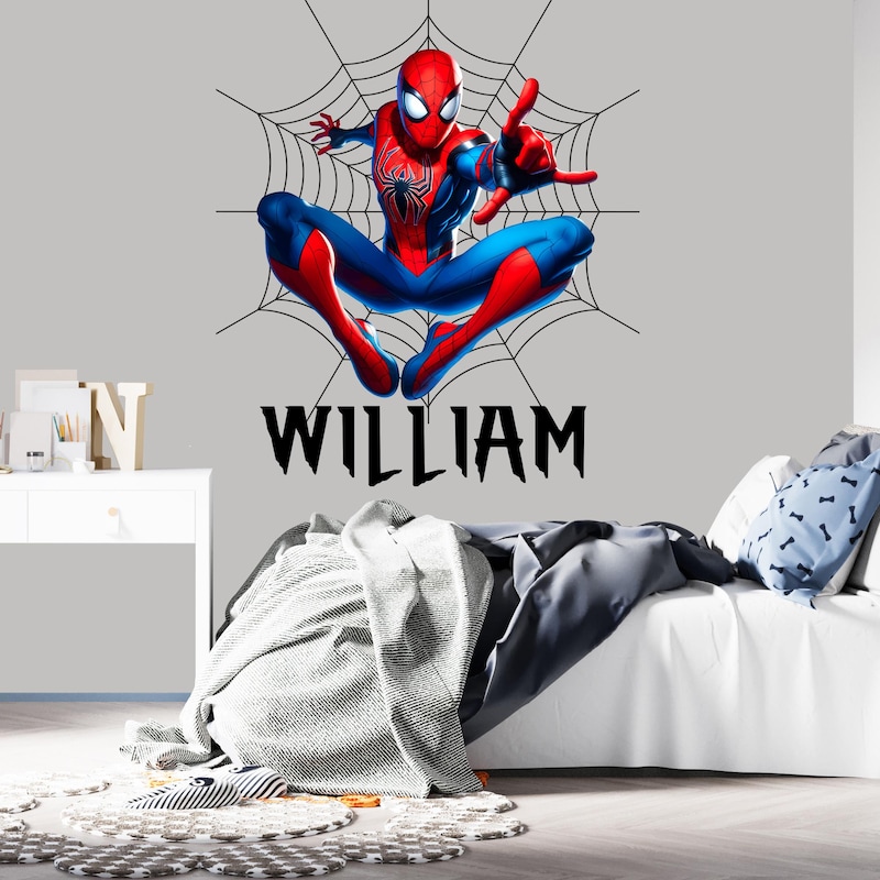 Spiderman Room Wall Stickers - Etsy