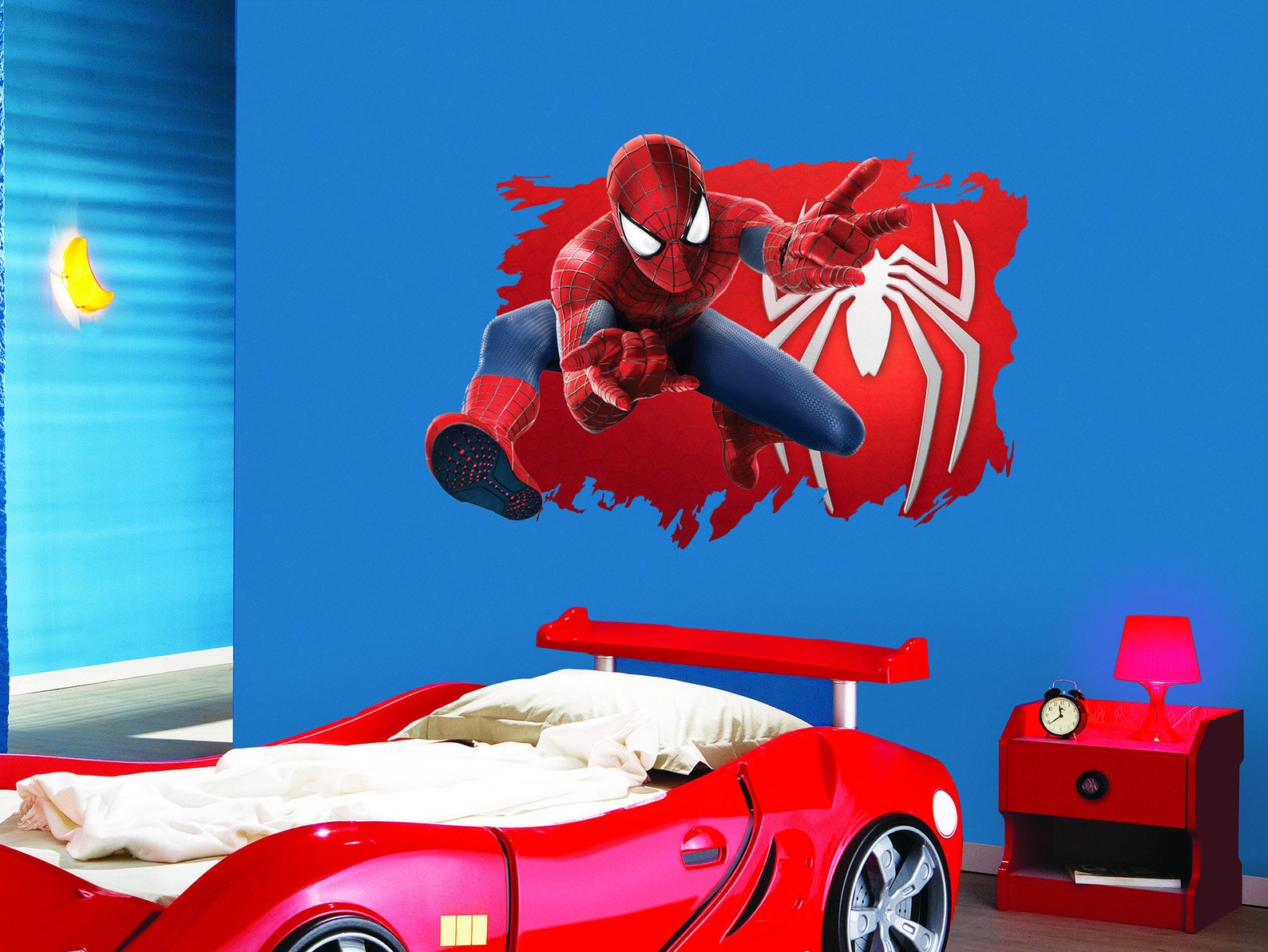 3D Smashed Sticker Superhero. Spiderman Hole in the Wall - Etsy