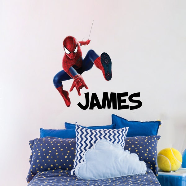 Spiderman Wall Decal - Etsy