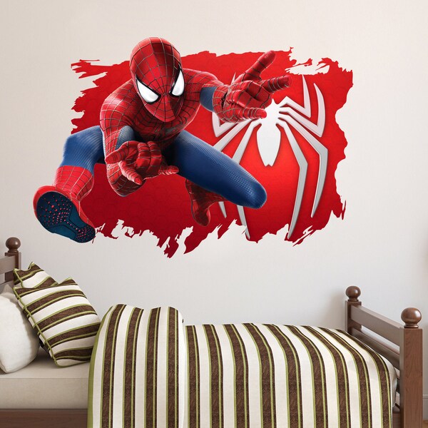 Superhero Wall Decal - Etsy