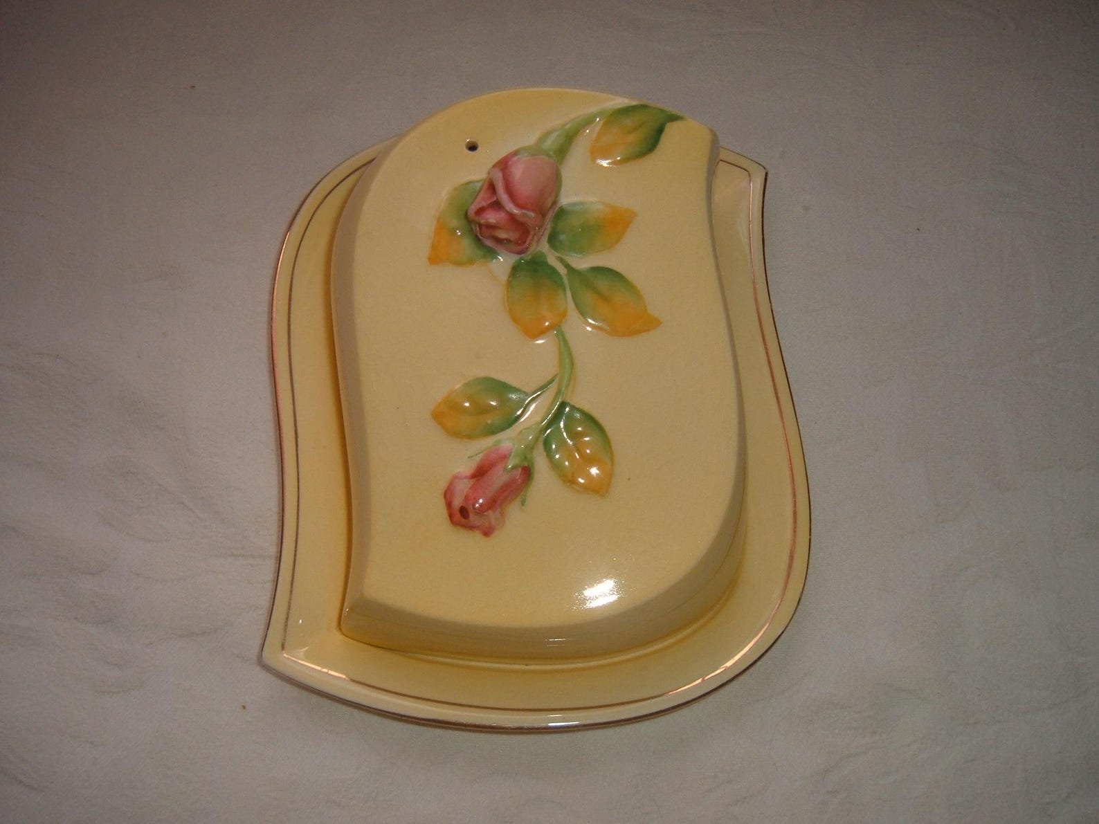 Royal Winton Grimwade Vintage Rose Handle Cheese/butter Dish - Etsy