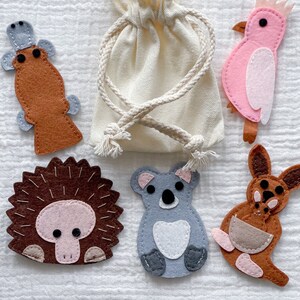 Australian Animal Finger Puppets - Etsy