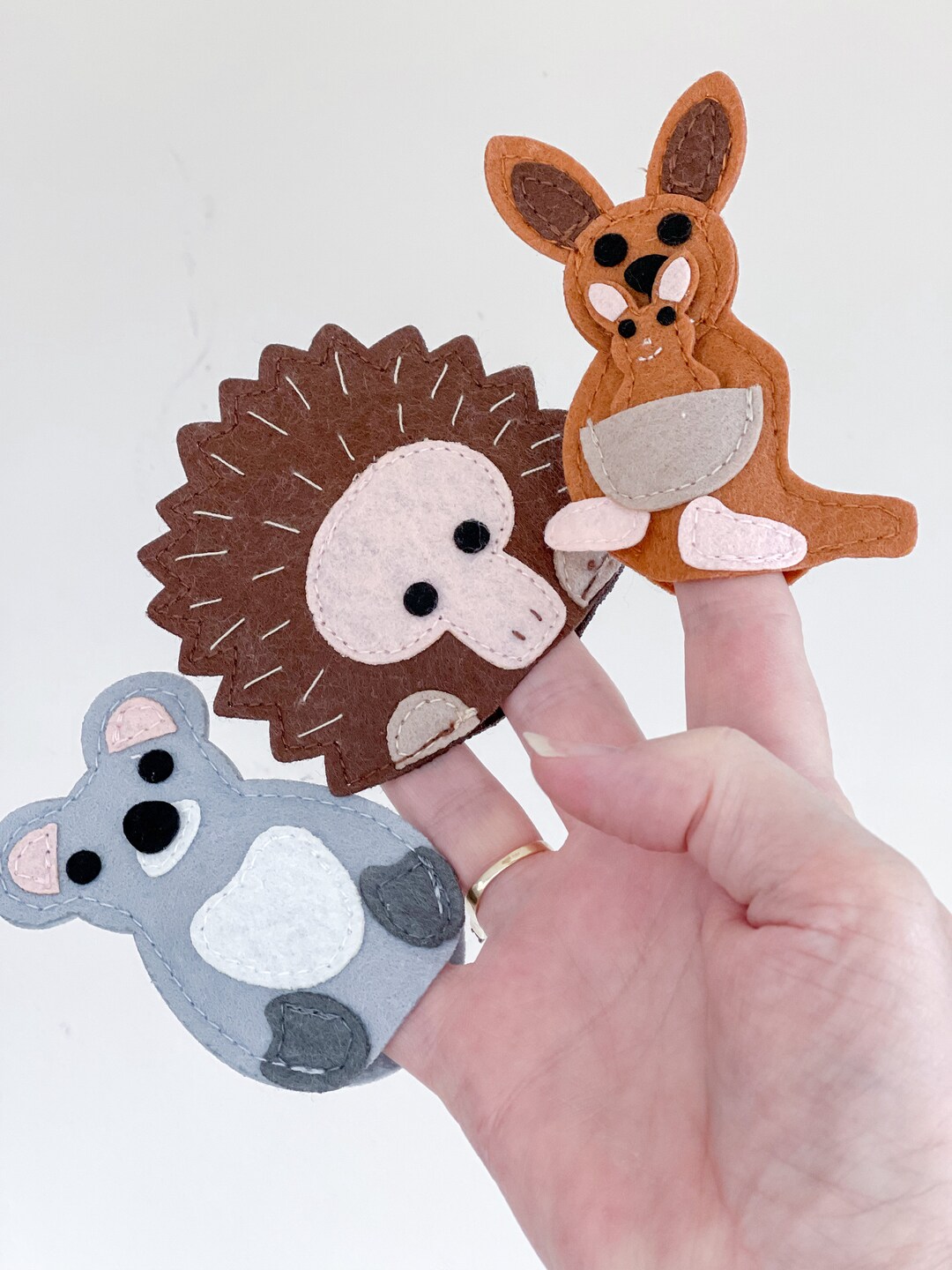 Australian Animal Finger Puppets - Etsy