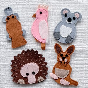 Australian Animal Finger Puppets - Etsy