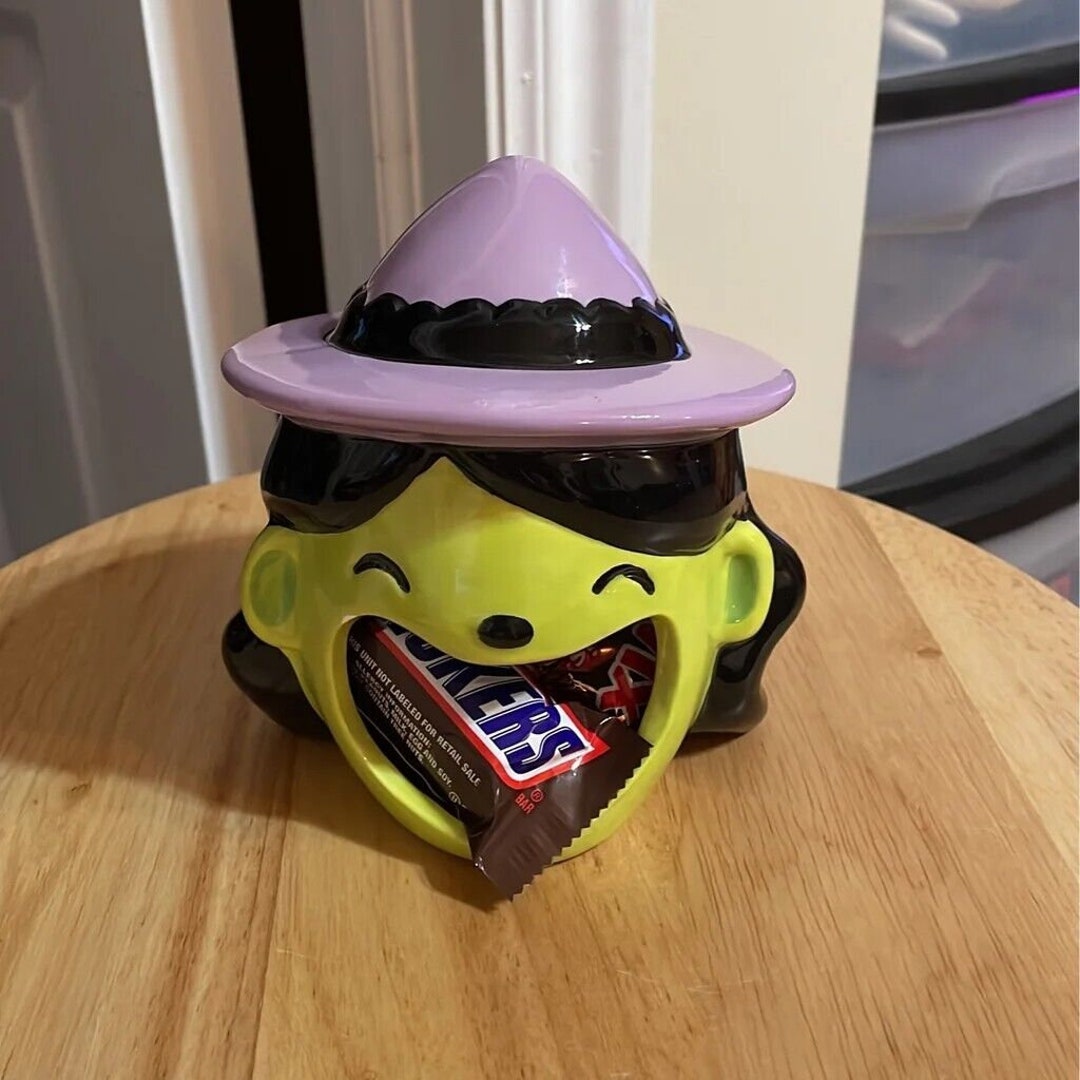 Newclassic Ceramic Witch Open Mouth Halloween Candy Dish - Etsy