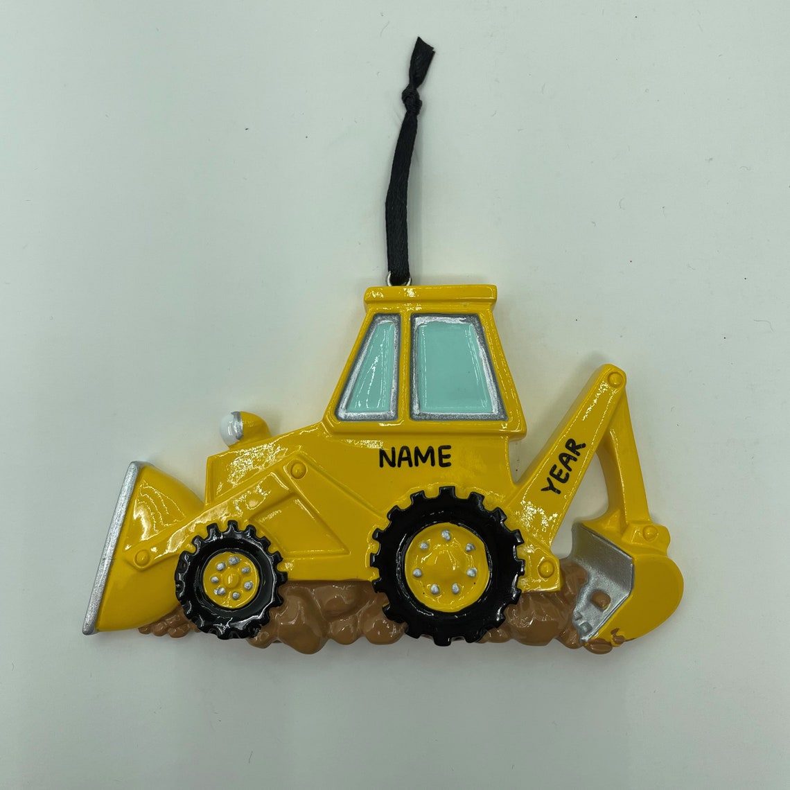 Excavator Ornament Backhoe Personalized Christmas Ornament - Etsy