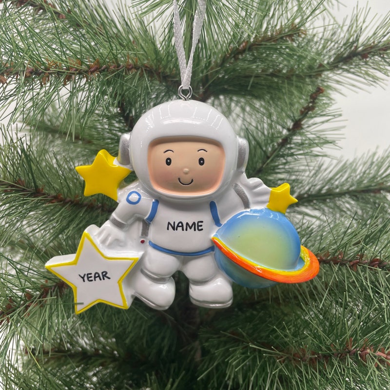 Personalized Kids Astronaut Ornament - Etsy