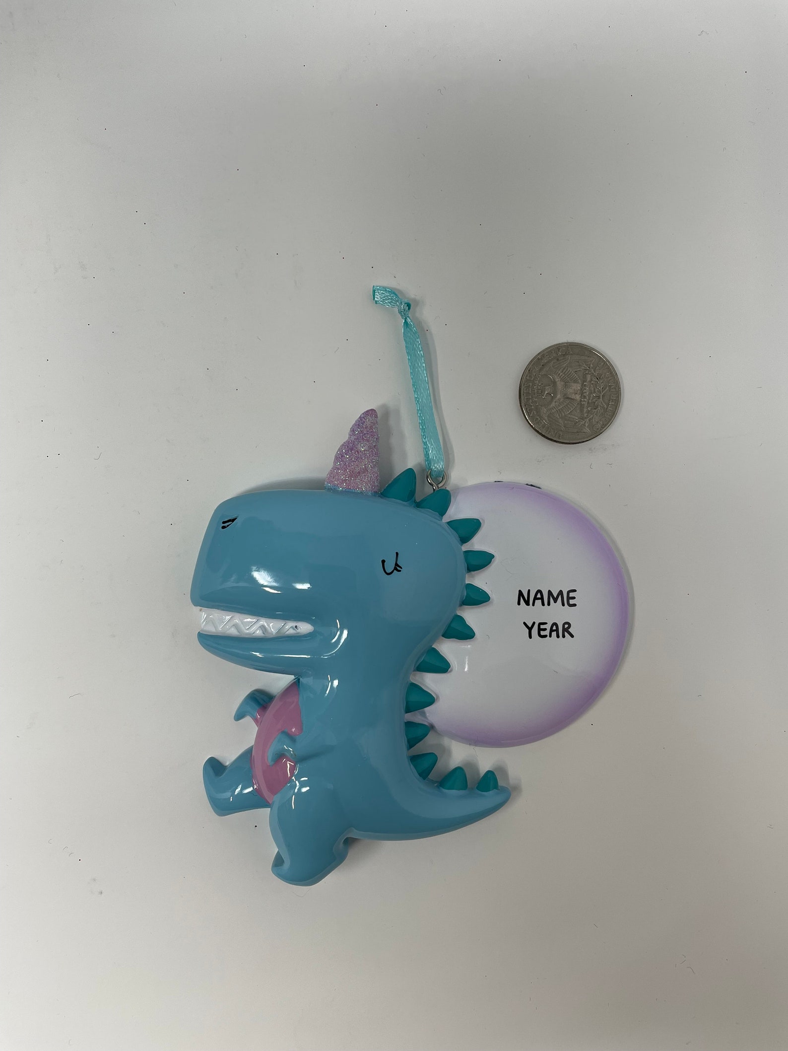 Dinocorn Dinosaur Unicorn Personalized Christmas Ornament | Etsy