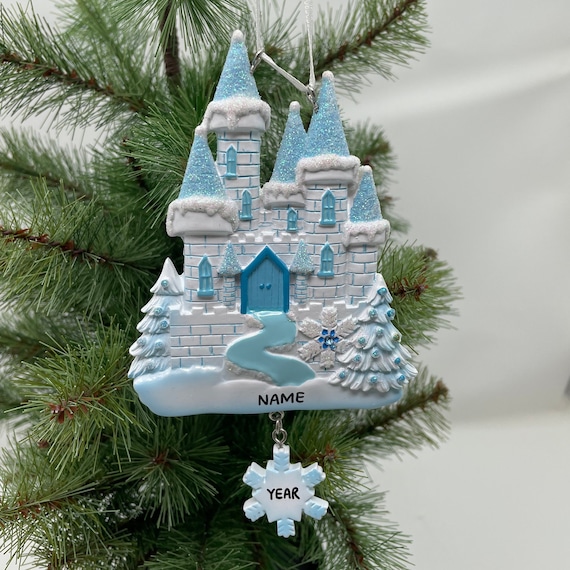 Ice Castle Ornament Elsa Personalized Christmas Ornament | Etsy
