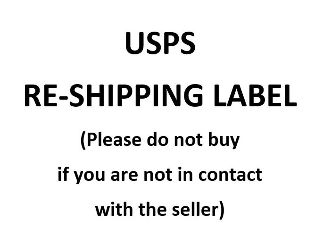 Re-shipping Label Cost - Etsy