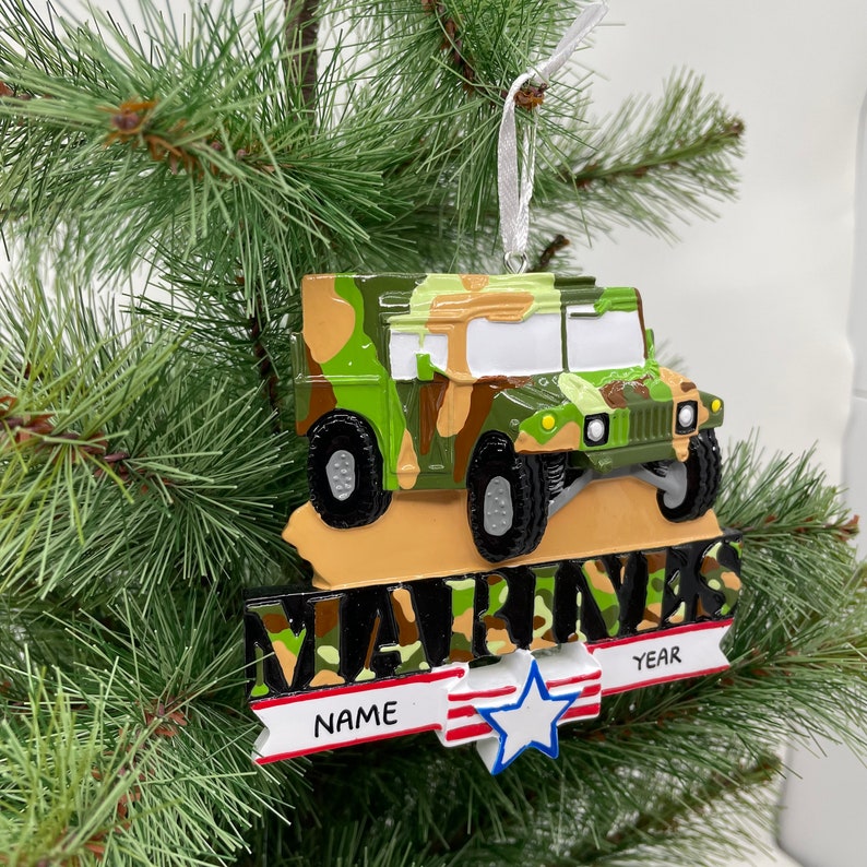 Humvee Military Hummer Ornament Personalized Christmas Ornament Perfect ...