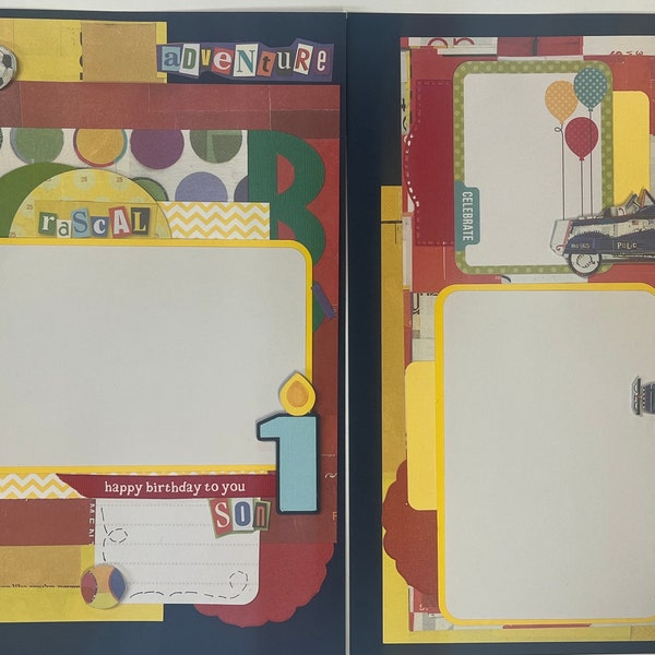 Premade Scrapbook Pages - Etsy