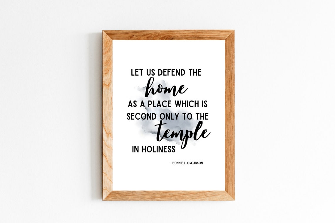 Let Us Defend the Home Bonnie L. Oscarson Wall Art - Etsy