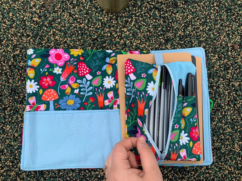 Travelers Notebook, Cover, Holds Multiple Notebooks, Journals, Pens ...