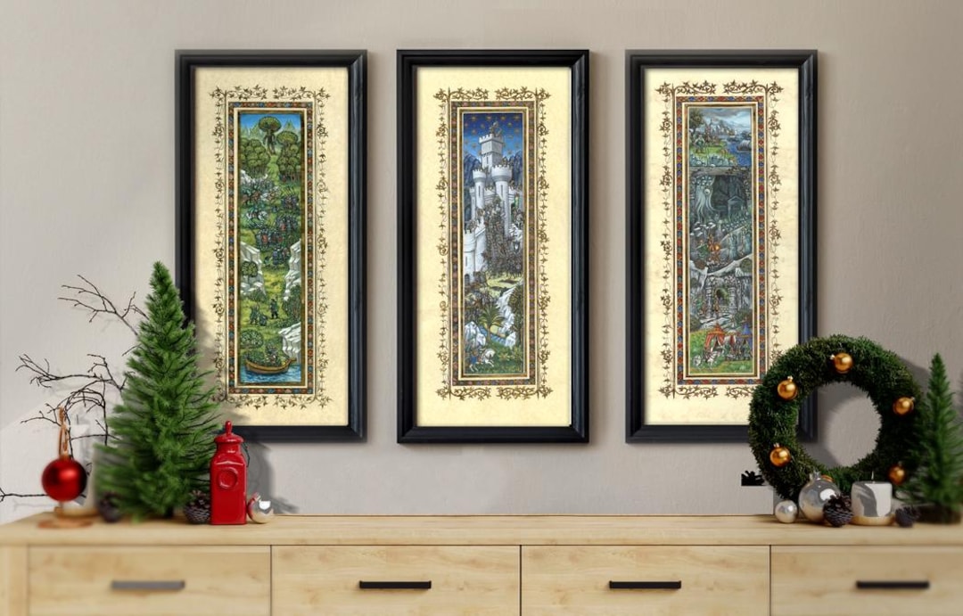 Rohan 2 Lord of the Rings Tryptych Prints X 3 Limited Edition Signed ...