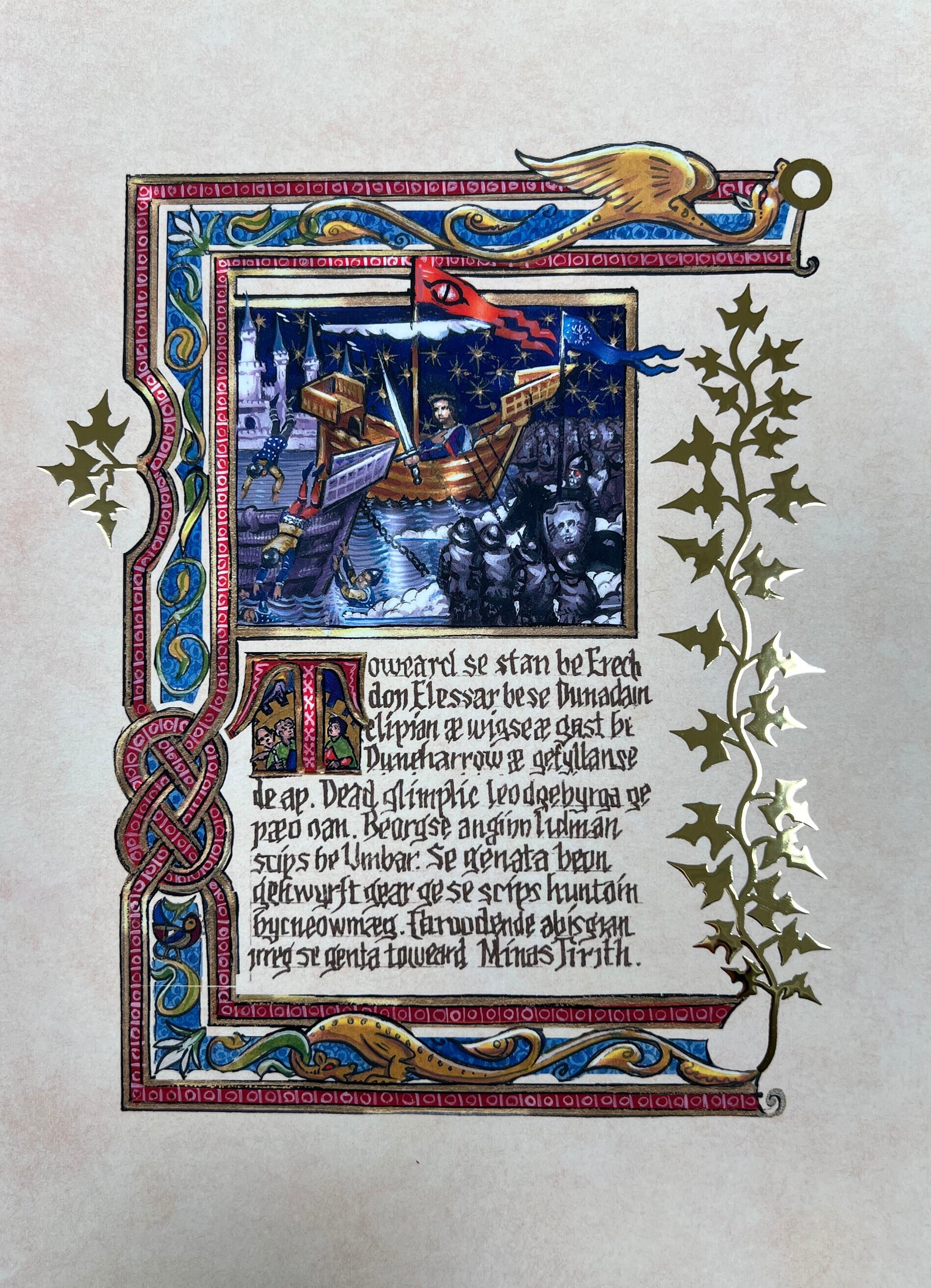 Manuscripts of Middle Earth Gold Foil Series - Etsy