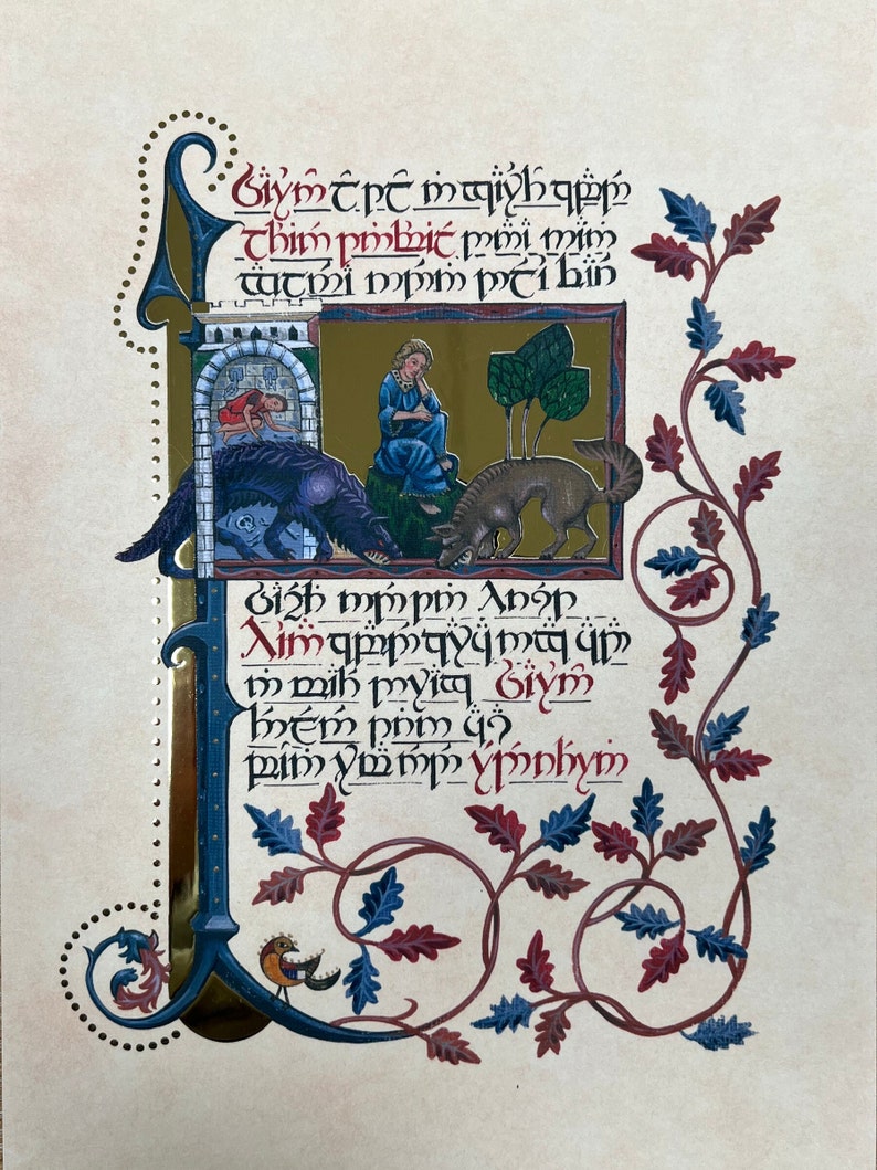 Manuscripts of Middle Earth Gold Foil Series - Etsy